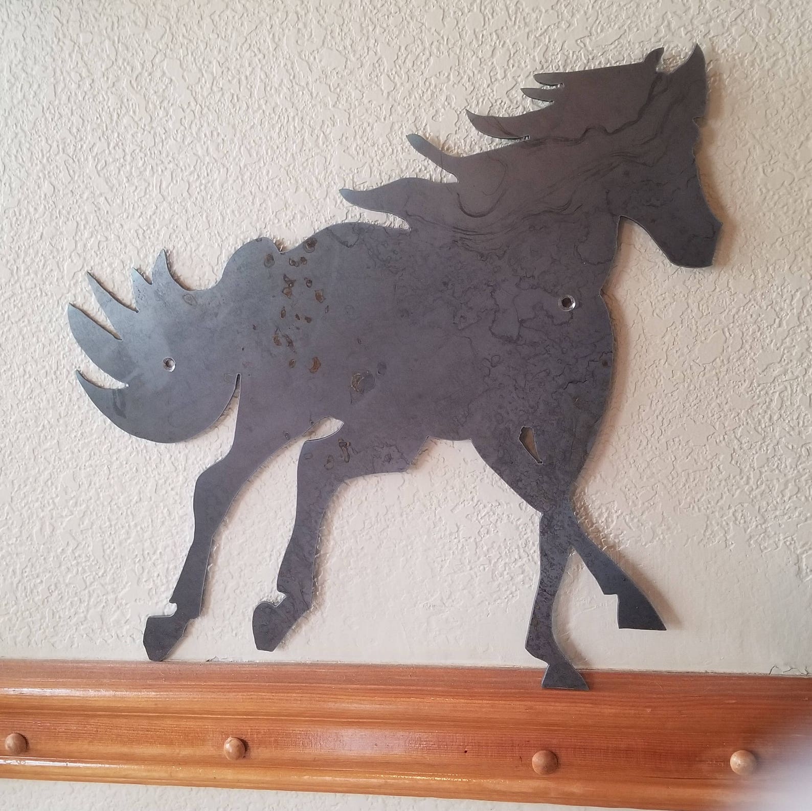 Rustic Horse Silhouette Recycled Steel Horse Custom Equestrian | Etsy
