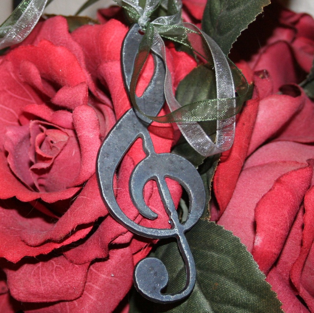 Treble Clef Ornament, Pendant, Decoration - Etsy