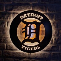 Detroit Tigers Led Light Sign Acrylic - Etsy