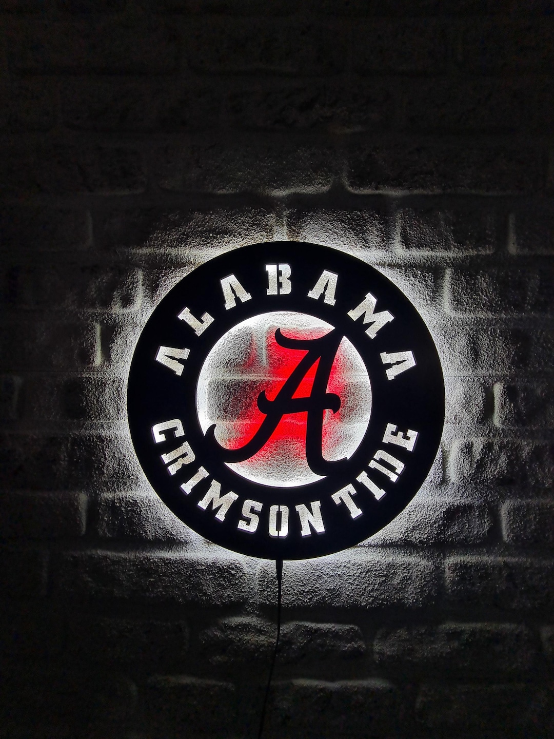 Alabama Crimson Tide LED Lighted Sign, Crimson Tide American Football ...