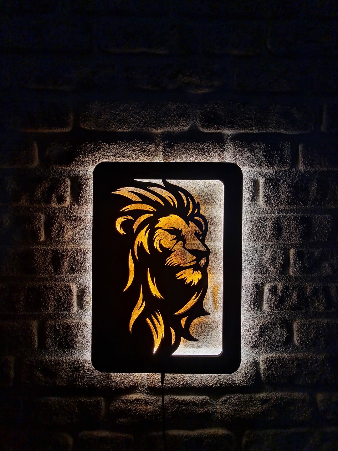 Lion Led Lighted Sign, Amazing Wall Decor for Kids Rooms, Lion Wall Art ...