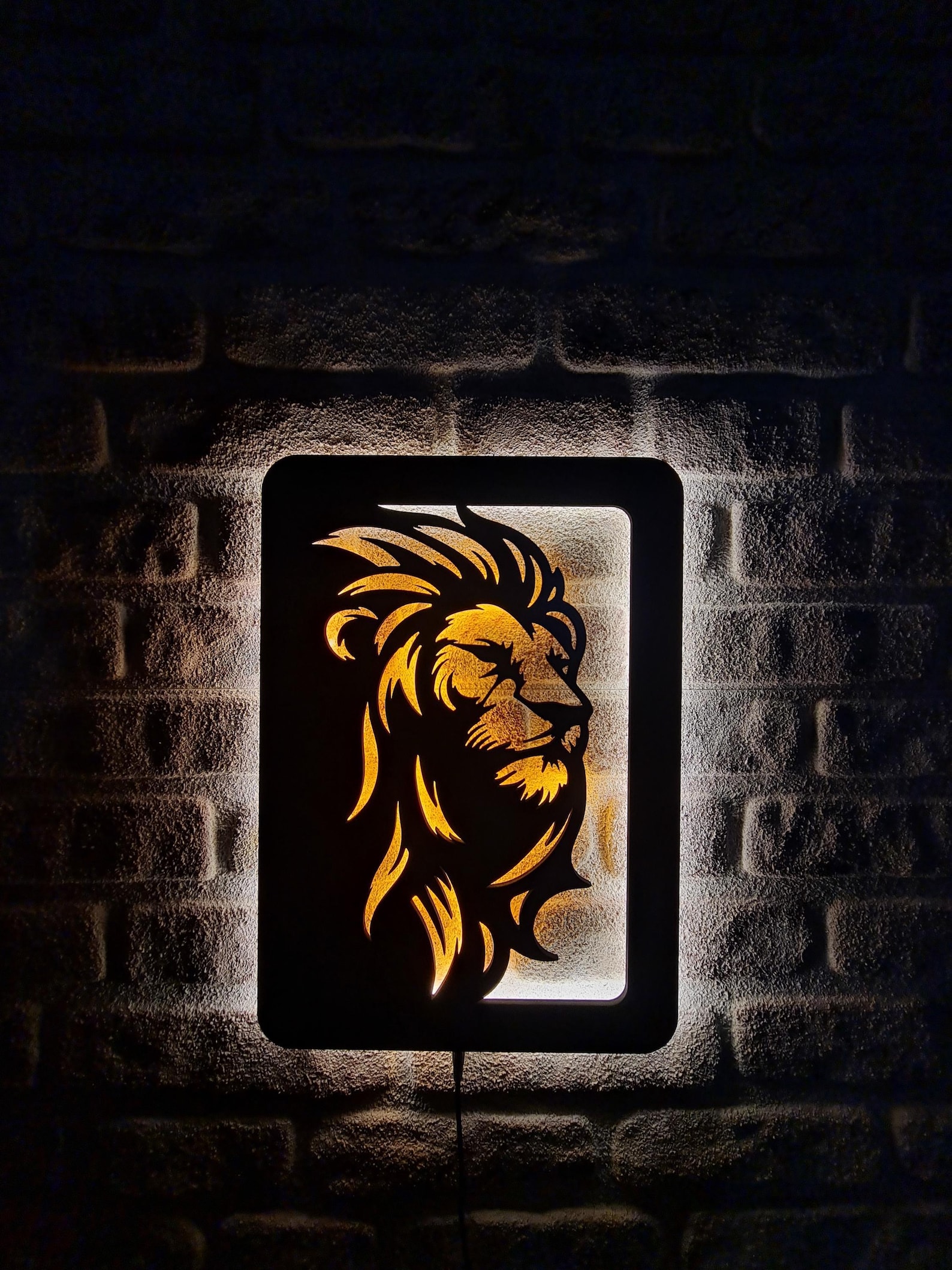 Lion Led Lighted Sign, Amazing Wall Decor for Kids Rooms, Lion Wall Art ...