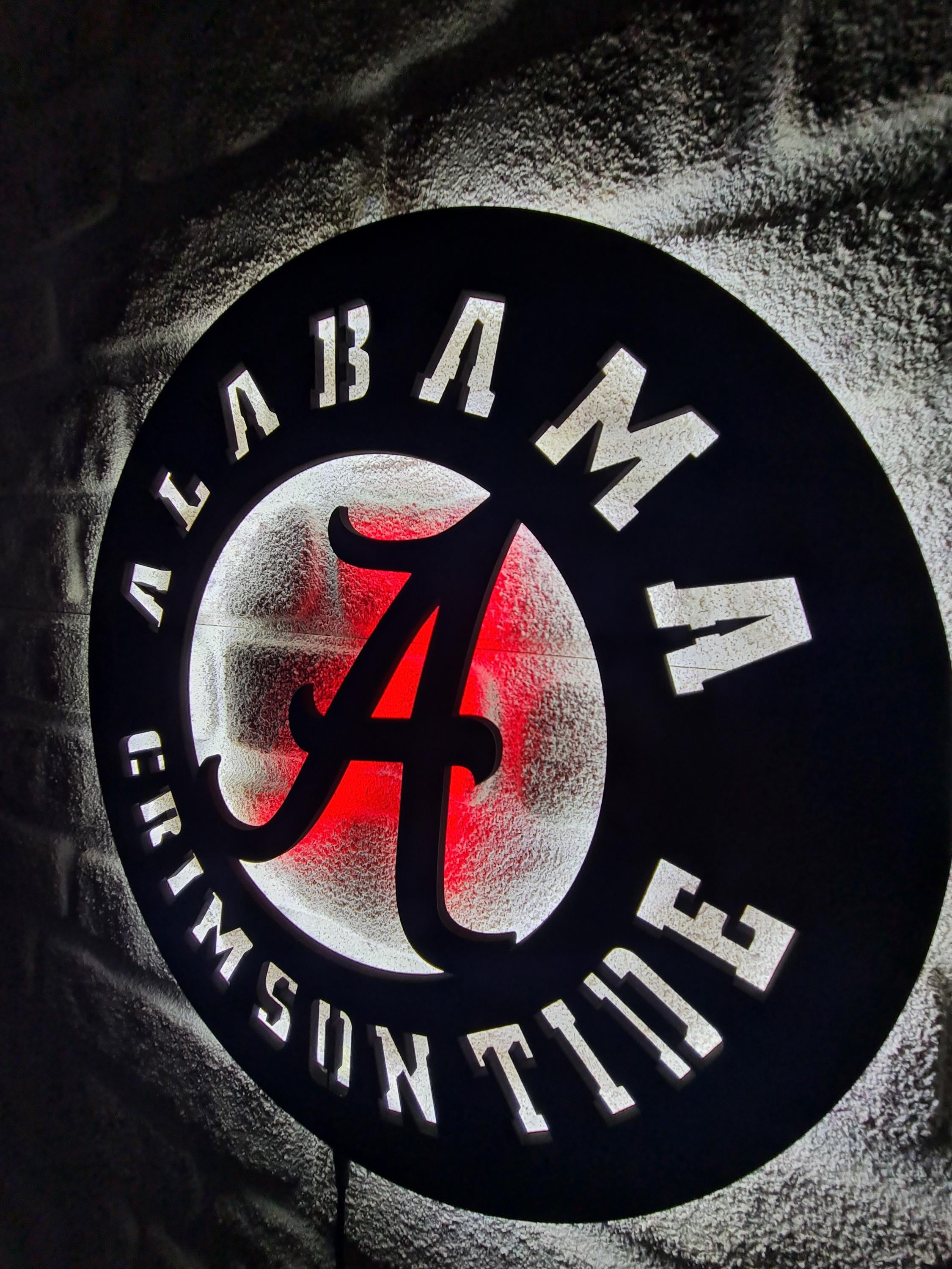 Alabama Crimson Tide LED Lighted Sign, Crimson Tide American Football ...