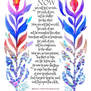 Apache Wedding Blessing--personalized Print - Etsy