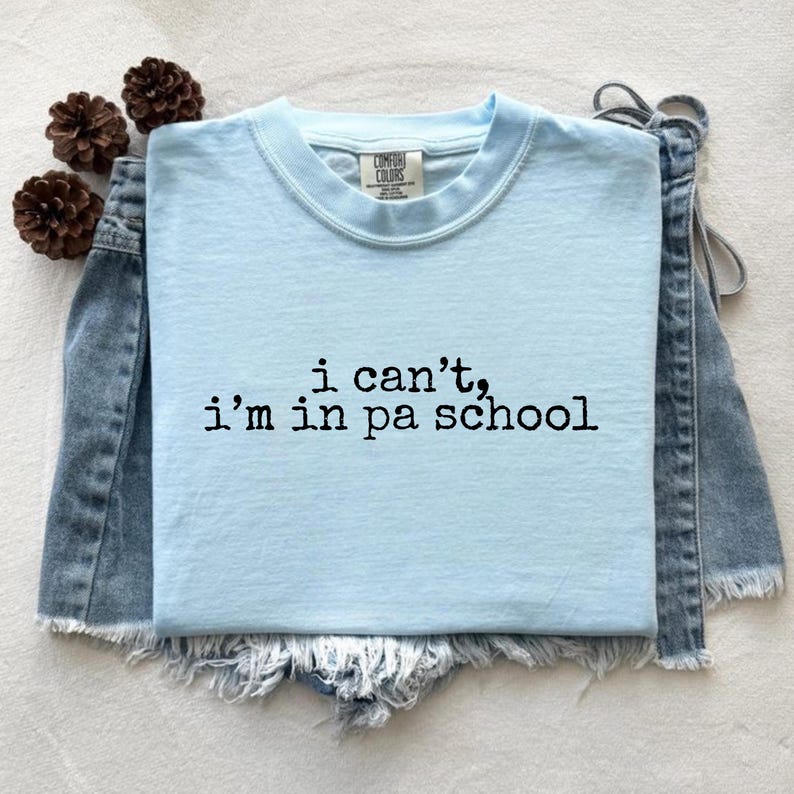 Comfort Colors PA School Shirt, Funny Physician Assistant Student Tee ...