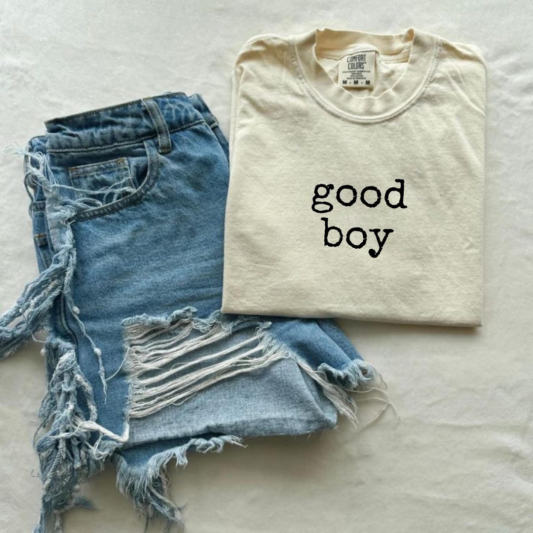 Comfort Colors® Good Boy T-shirt, Funny Praise Women's Tee, Positive ...