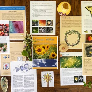 Summer Solstice Unit Study | Curriculum Bundle | Summer Nature Crafts ...