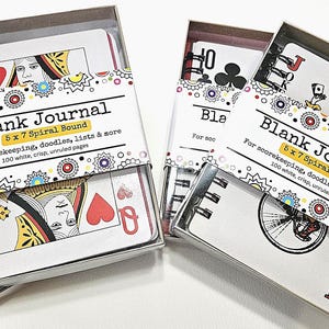 Playing Card Notebook: Upcycled Blank Journal, Poker Gift - Etsy