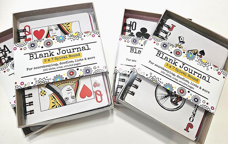 Playing Card Notebook: Upcycled Blank Journal, Poker Gift - Etsy