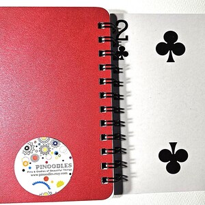 Playing Card Notebook: Upcycled Blank Journal, Poker Gift - Etsy