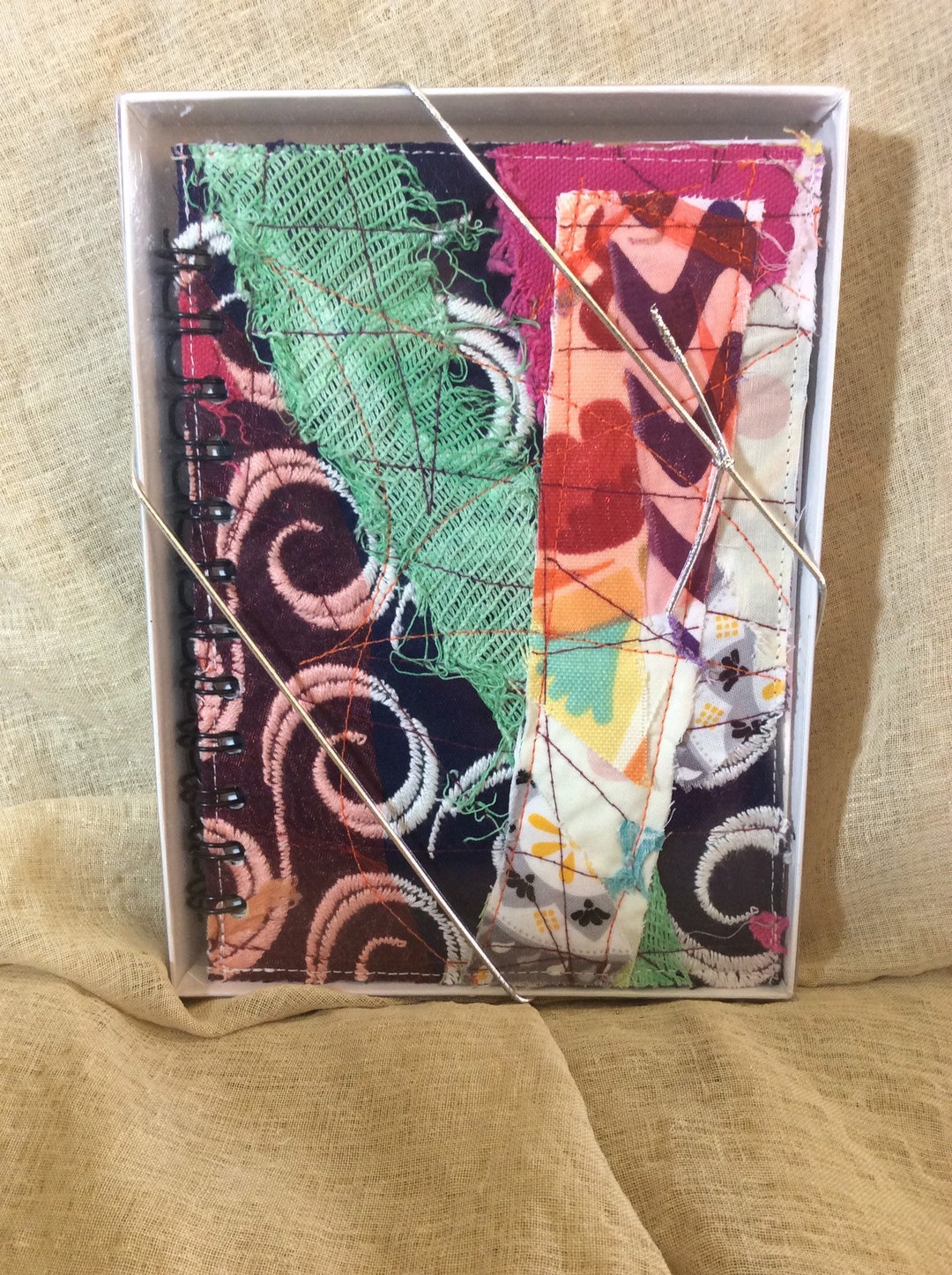 Fabric Dream Journal: 5x7 Spiral Notebook With Sewn Pockets - Etsy