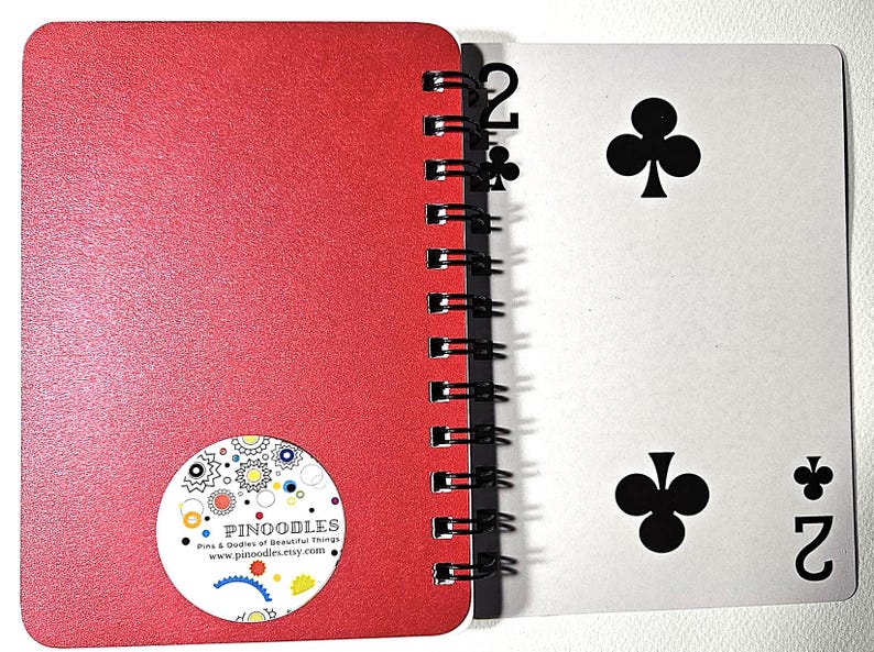 Playing Card Notebook: Queen of Spades, Bridge Tally - Etsy