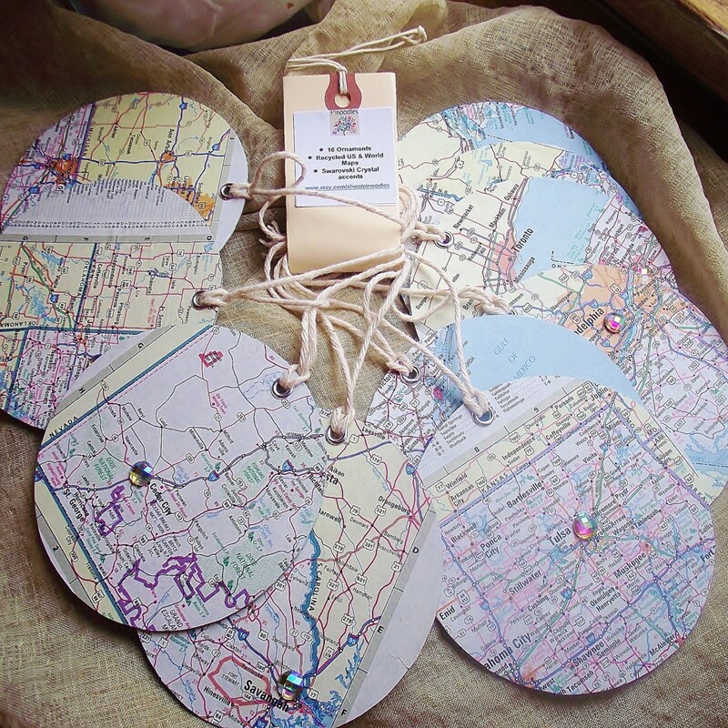 Map Decorations - Etsy