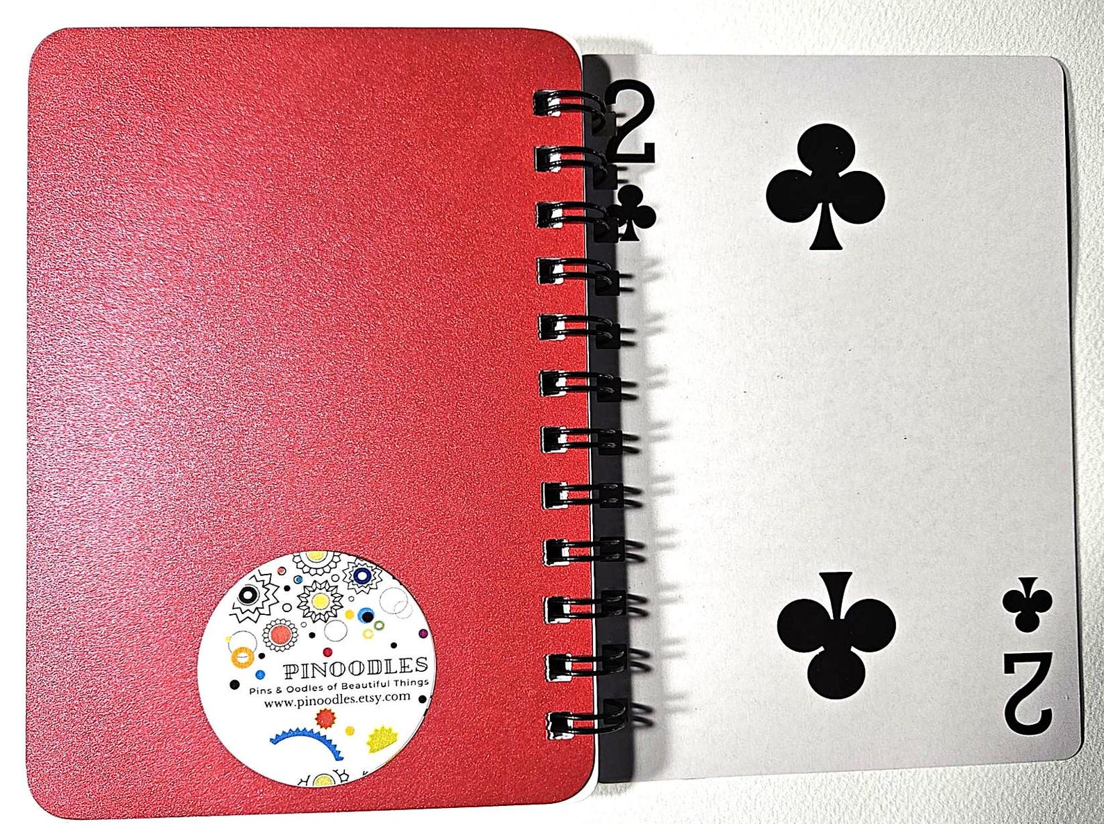 Playing Card Journal, Game Score Pad, Spiral Notebook, Bridge Club Gift ...