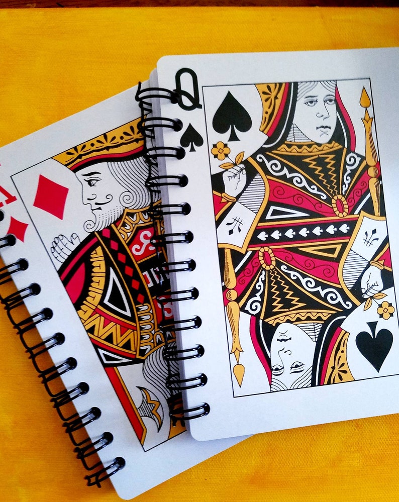 Playing Card Notebook: Upcycled Blank Journal, Poker Gift - Etsy