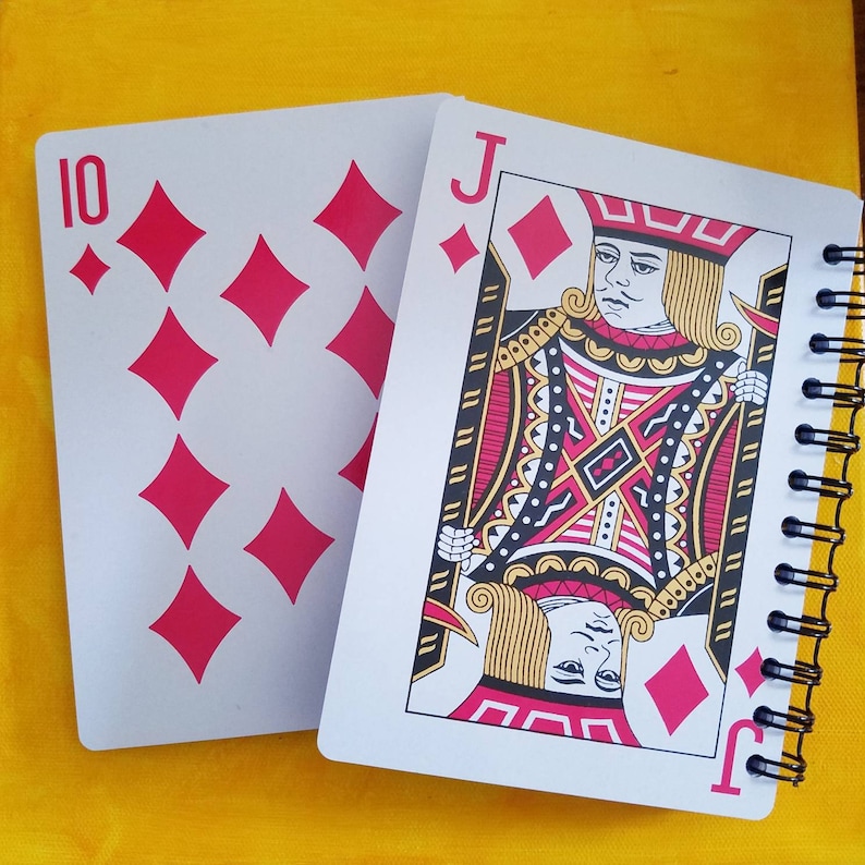 Playing Card Journal, Game Notebook, Score Keeper Pad, Poker Player ...