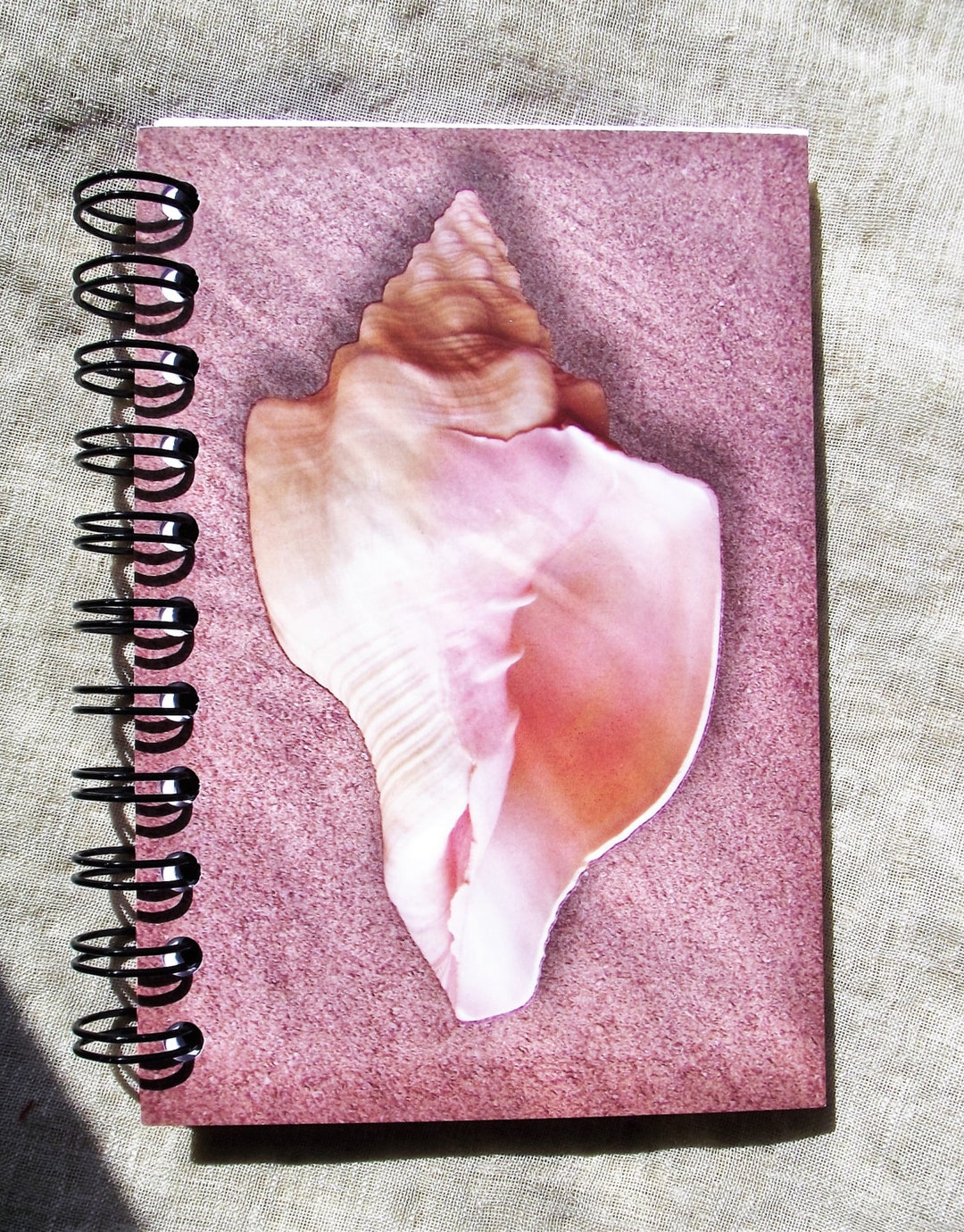Sea Shell Notebook, 4 X 6, Blank Journal, Beach Wedding, Party Favor ...