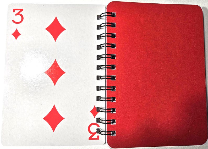 Playing Card Notebook: Queen of Spades, Bridge Tally - Etsy