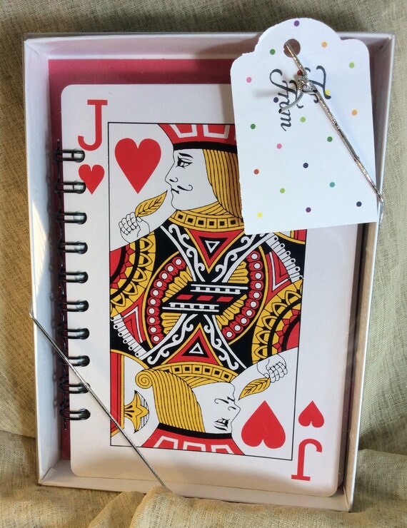 Playing Card Journal Game Score Pad Spiral Notebook Bridge | Etsy