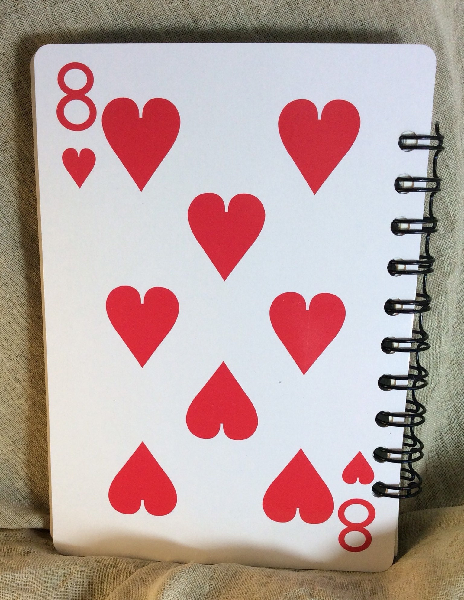 Playing Card Journal, Game Score Pad, Spiral Notebook, Bridge Club Gift ...