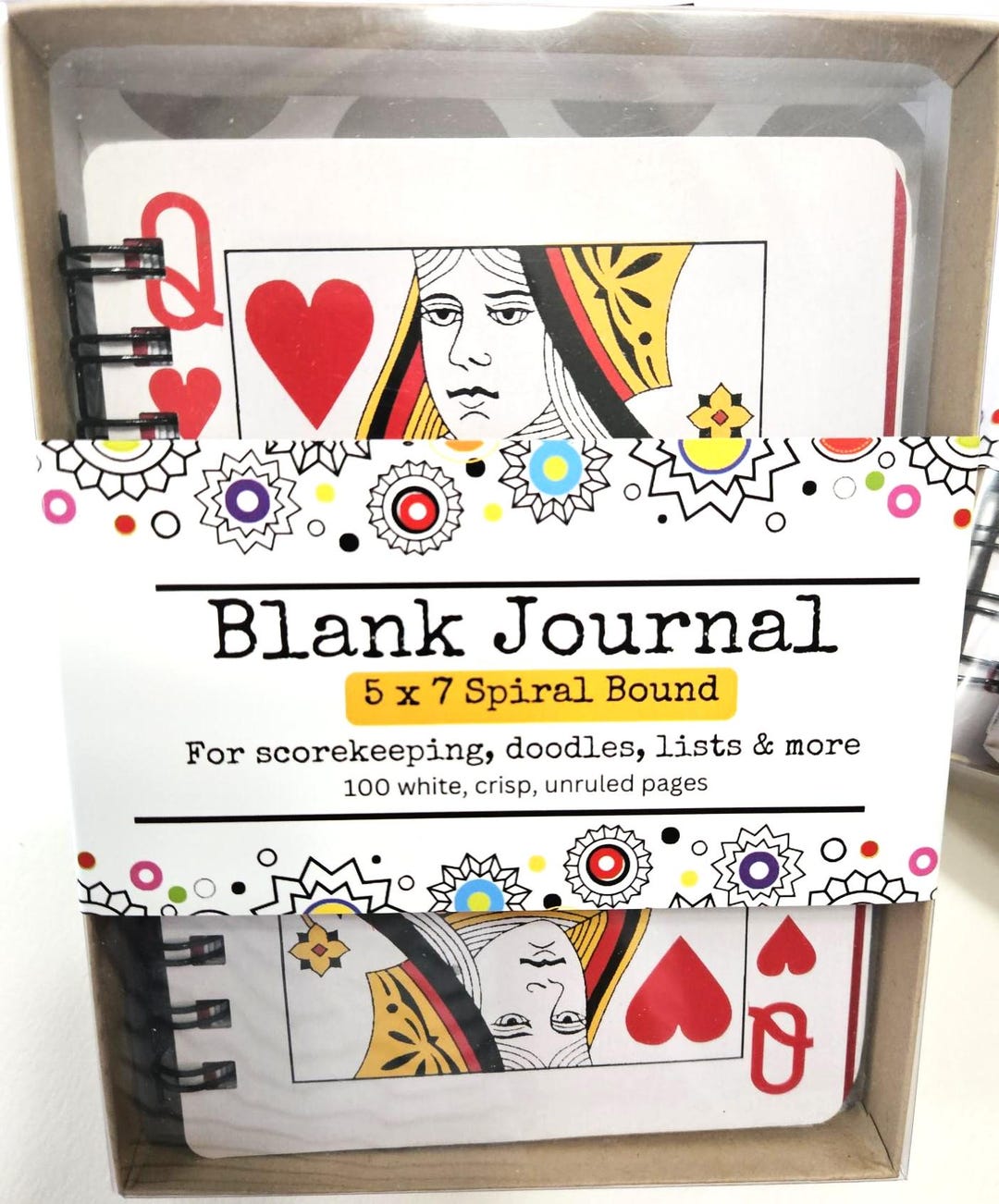 Playing Card Journal, Game Score Pad, Spiral Notebook, Bridge Club Gift ...