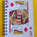 Playing Card Notebook: Handmade Blank Journal, Game Night Scorekeeper ...