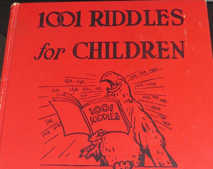 Vintage Child's 1001 Riddles for Children Hardback Book 1940s George ...
