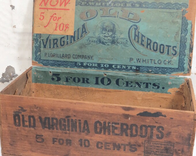 Old Virginia Cheroots Wooden Cigar Box - Etsy