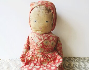 Primitive Cloth Doll | Etsy
