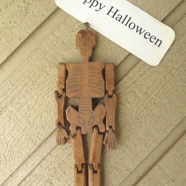 Wood Carved Skeleton - Etsy