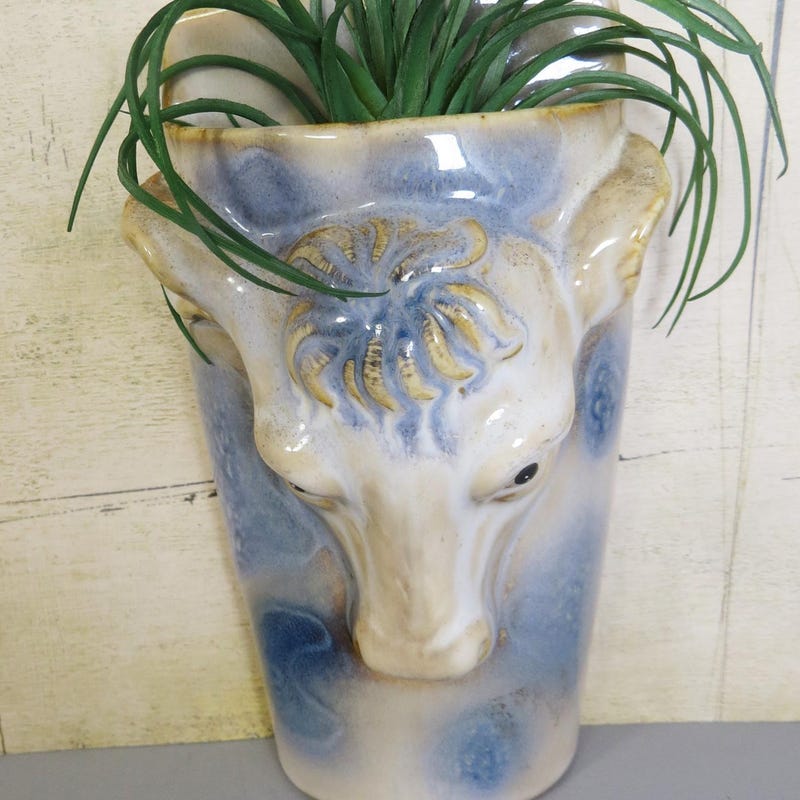 Wooden Cow Planter - Etsy