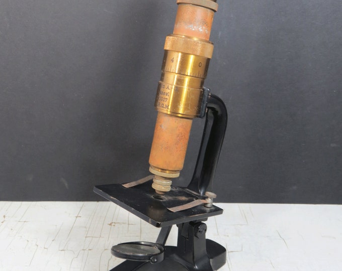 Schutz A. G. Cassel German Microscope, Brass, Iron, Antique - Etsy