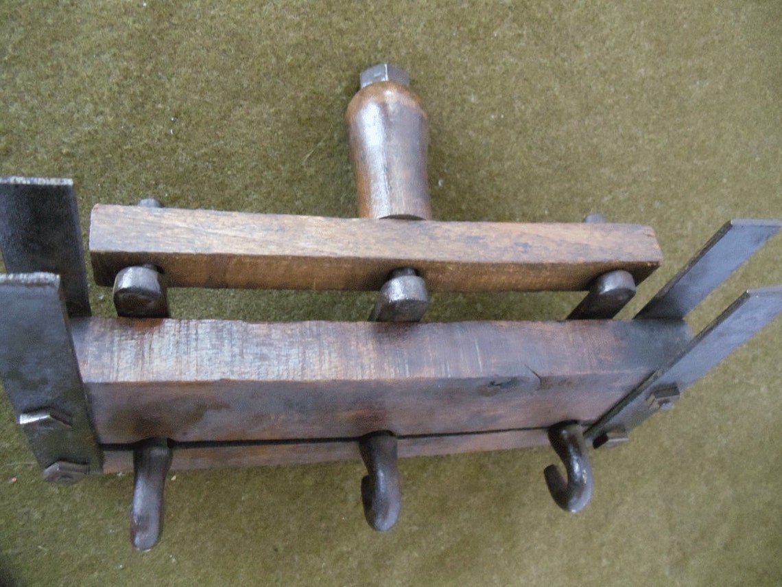 Antique Wooden and Cast Iron ROPE MAKER Primitive RARE | Etsy