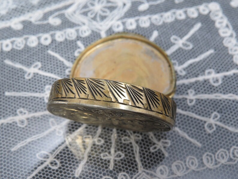 Guilloche Enamel & Silver Trinket Pill Box Bellini Florence | Etsy