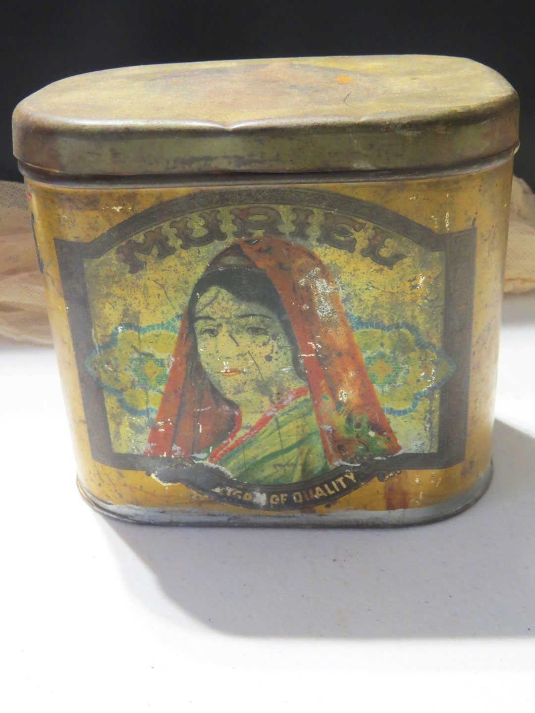 Vintage Murial Cigar Tin Coronas 1920s District of Delaware Hard-to ...