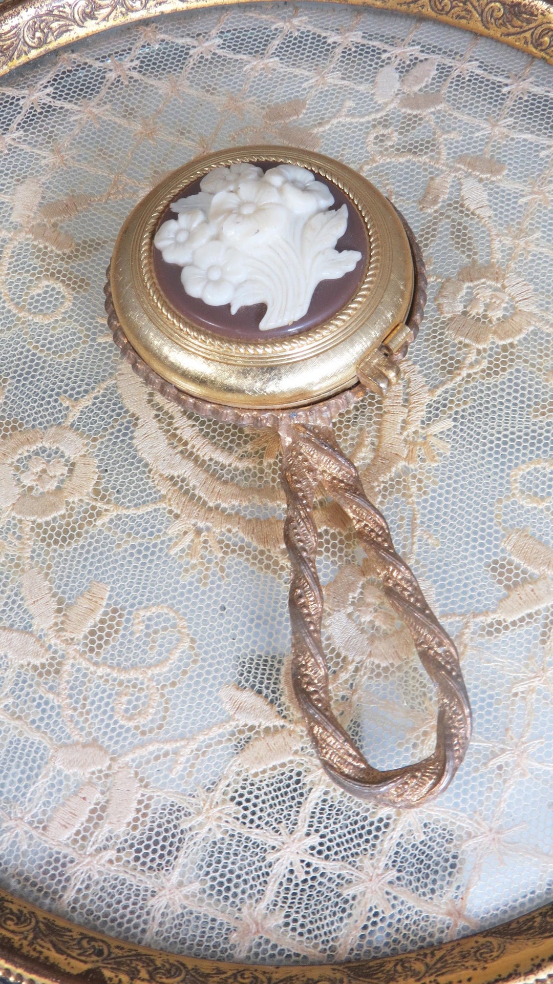 Vintage Revlon Love Pat Handled Compact Powder & Mirror 1960s - Etsy