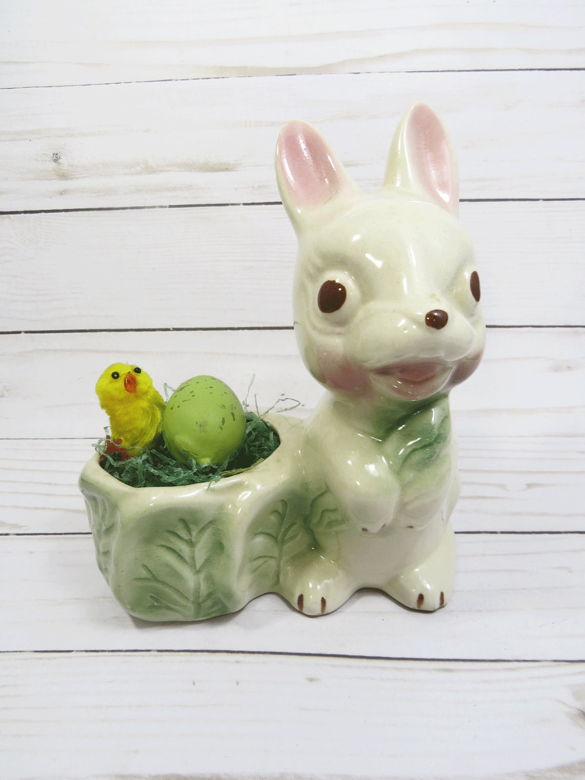 Bunny Rabbit Planter Nursery Easter Child's Room Decor - Etsy