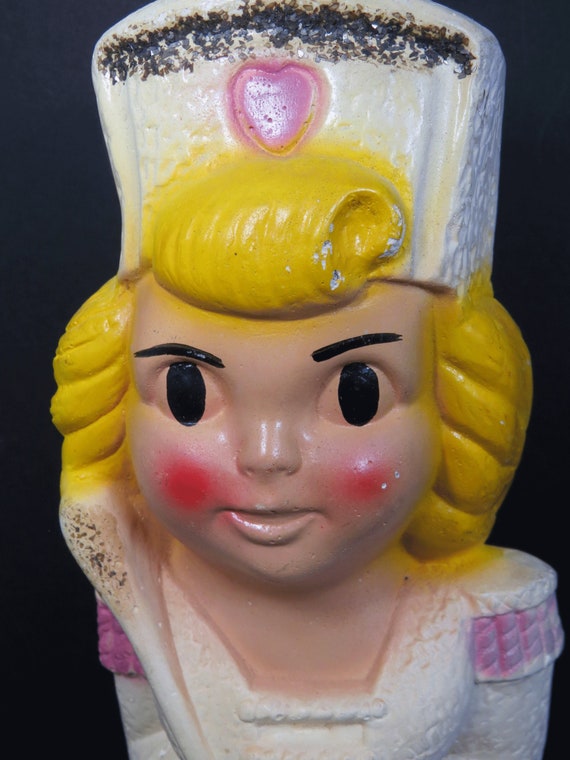 1940's Carnival Chalkware Majorette Statue Large Baton Girl Art ...