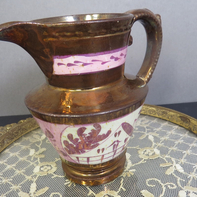 Antique Pink Lusterware - Etsy