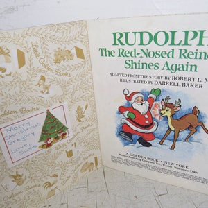 Rudolph Red Nosed Reindeer Shines Again, Little Golden Book, Children's ...