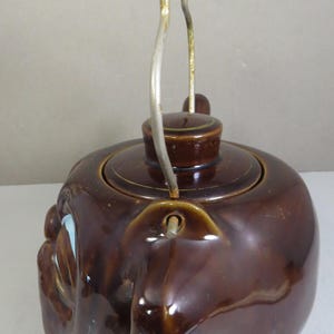 Vintage Bulldog Redware Pottery Teapot Lid & Wire Handle RELCO Japan - Etsy
