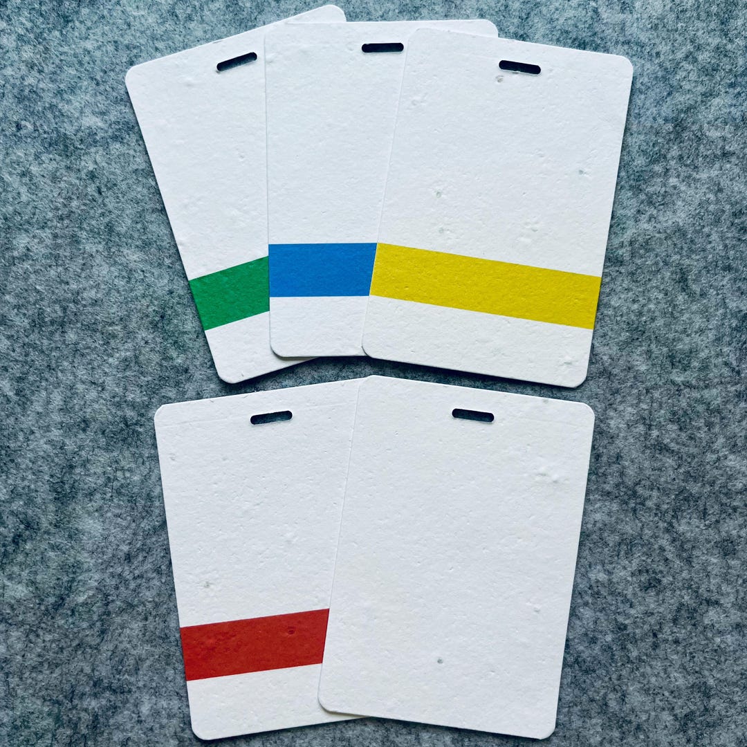 Plantable Name Badges – Seed Paper Event Tags With String – Eco Name ...