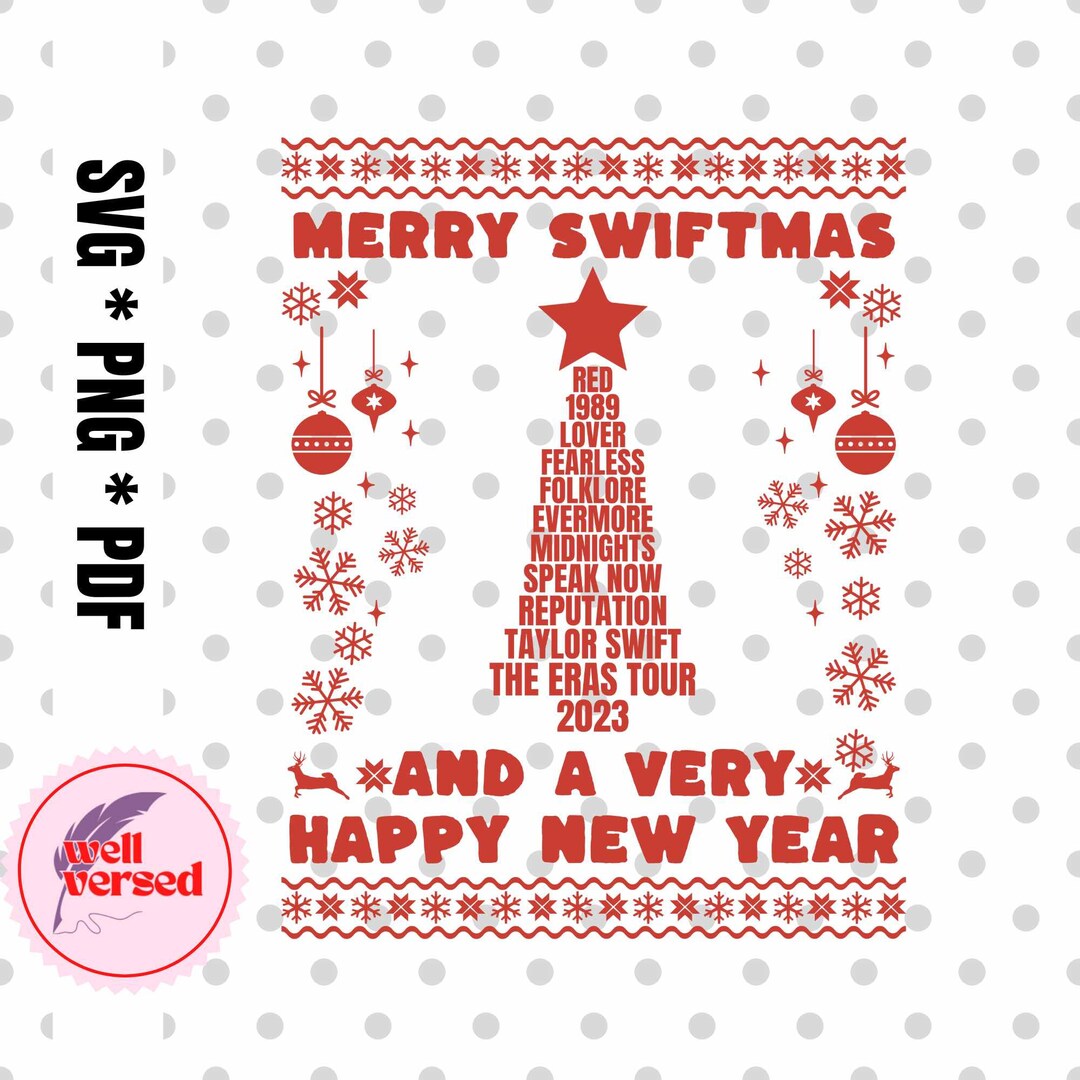 Swiftmas Svg Png, Swift SVG PNG, Taylor Swift Minimalist, Taylor Subtle ...