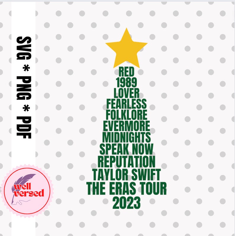 Swiftmas Svg Png, Swift SVG PNG, Taylor Swift Minimalist, Taylor Subtle ...