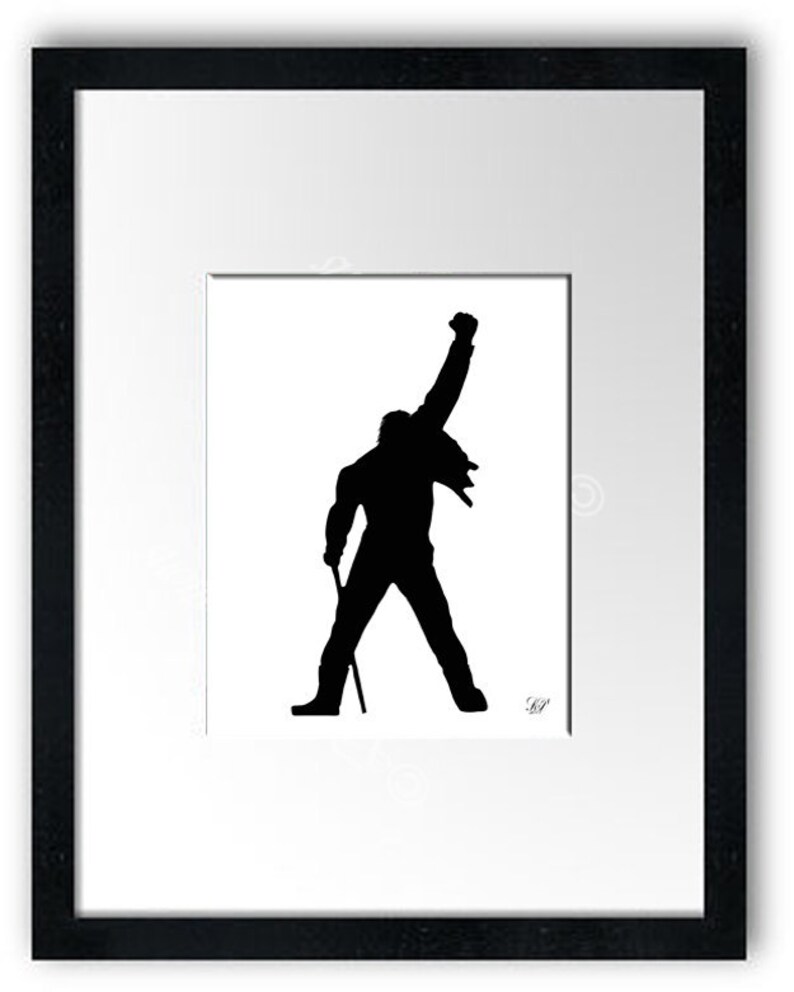 Rocker Silhouette Print 8X10 No. 11, Modern Wall Art, Wall Art Print ...