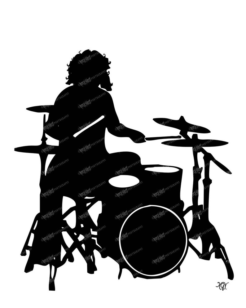 Rocker Silhouette Print No. 18, Modern Wall Art, Wall Art Print, Rock ...