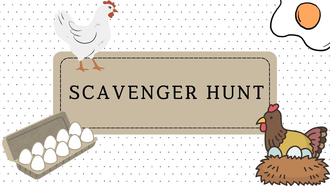 Egg Scavenger Hunt Powerpoint Template - Etsy