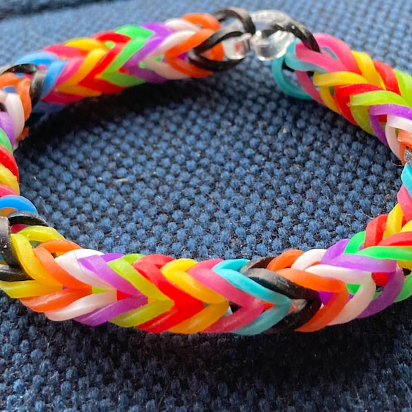 Rainbow Loom Bracelet (You'll Love) - Etsy