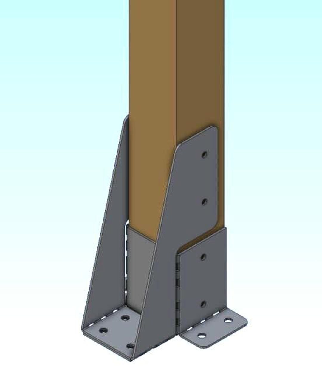 4X4 Post Brace - Etsy