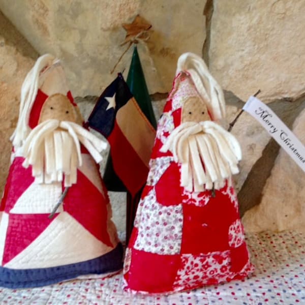 Primitive Santa Pattern - Etsy